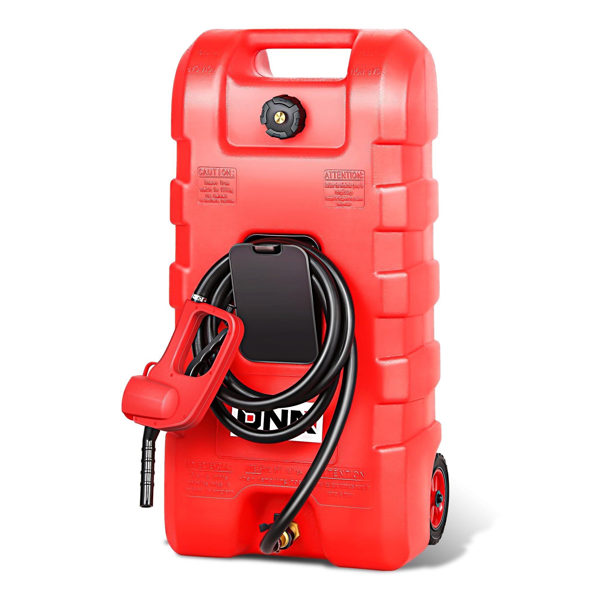 DNA MOTORING 58L Portable Fuel Caddy Tank Container for Gasoline Diesel ...