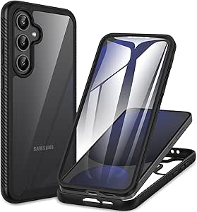 CENHUFO for Samsung Galaxy S24 FE Case Built-in Screen Protector, Military Grade Shockproof ...