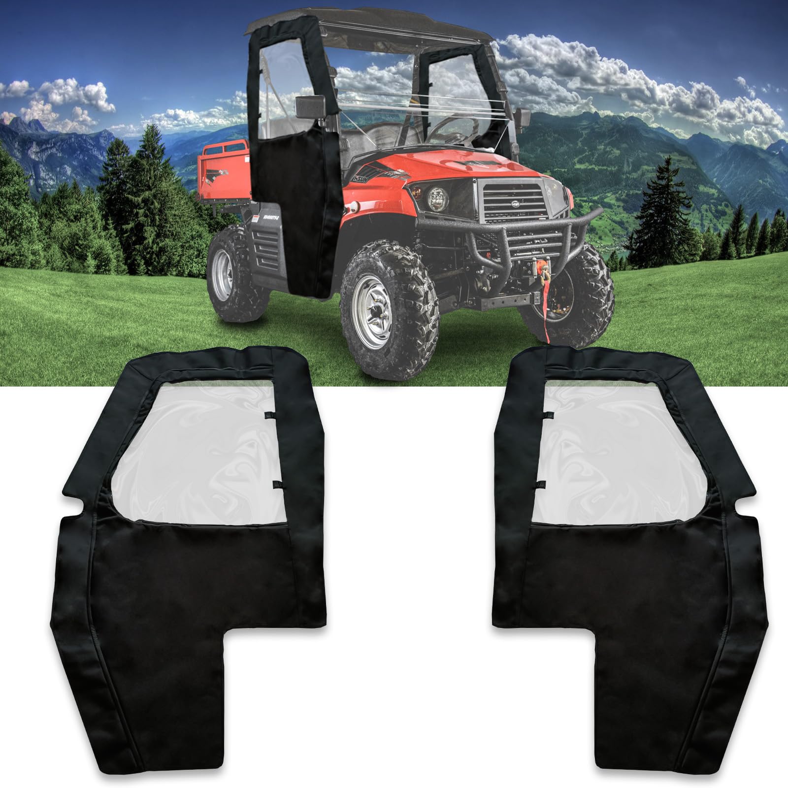 Amazon.com: Chikia Hisun 400 Soft Side Doors Cab Enclosure 900D ...