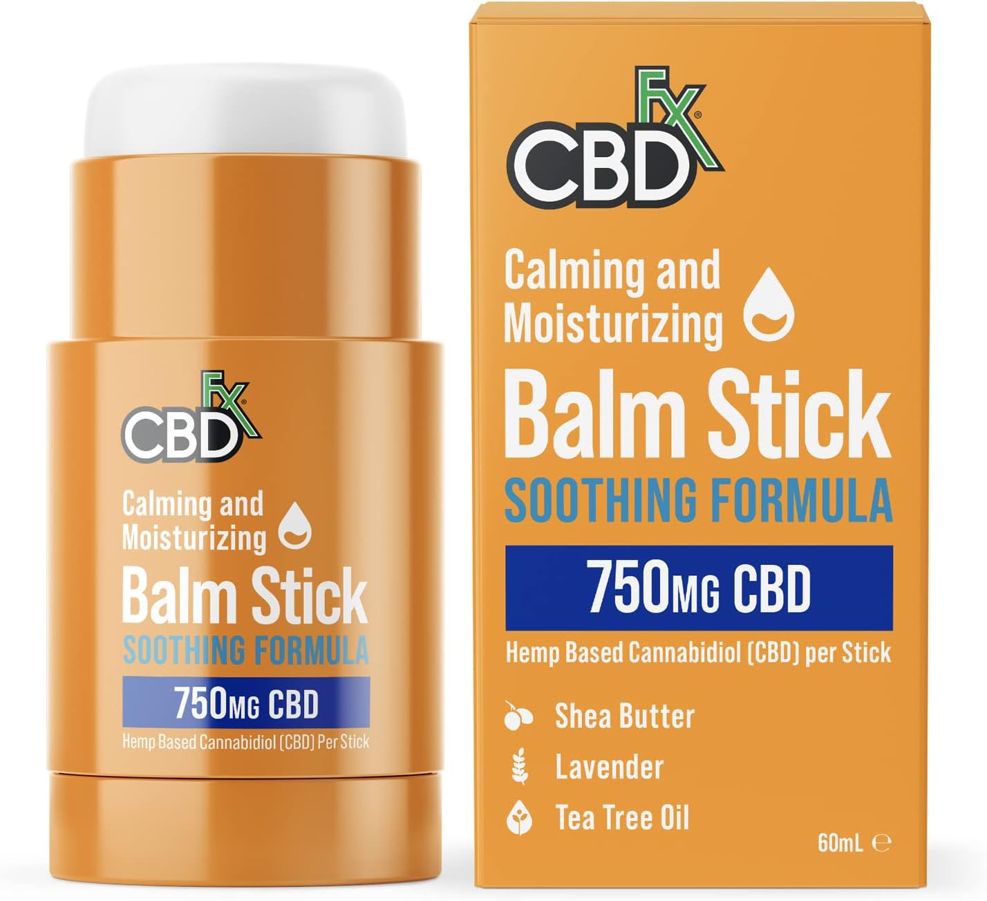 CBDfx 750mg CBD High Strength Balm Stick, Calming & Moisturising ...