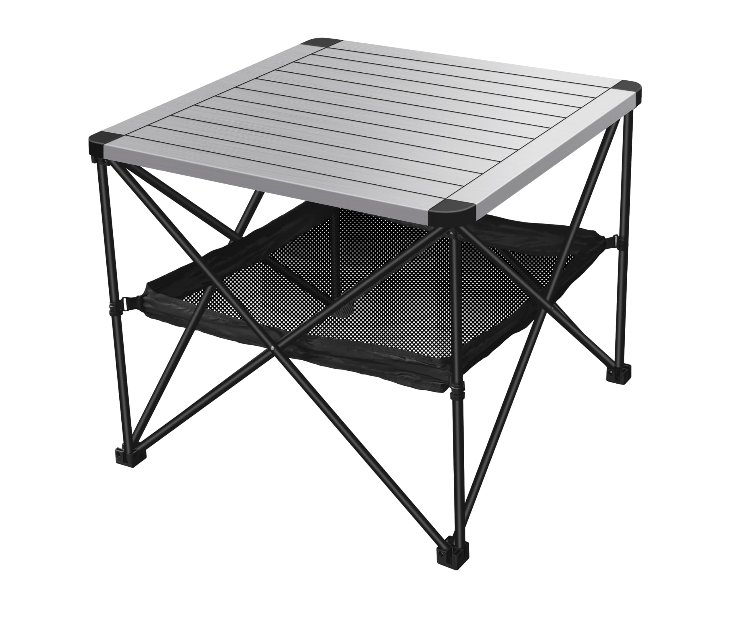 Amazon.com: AnYoker Camping Foldable Square Table with Storage Carry ...