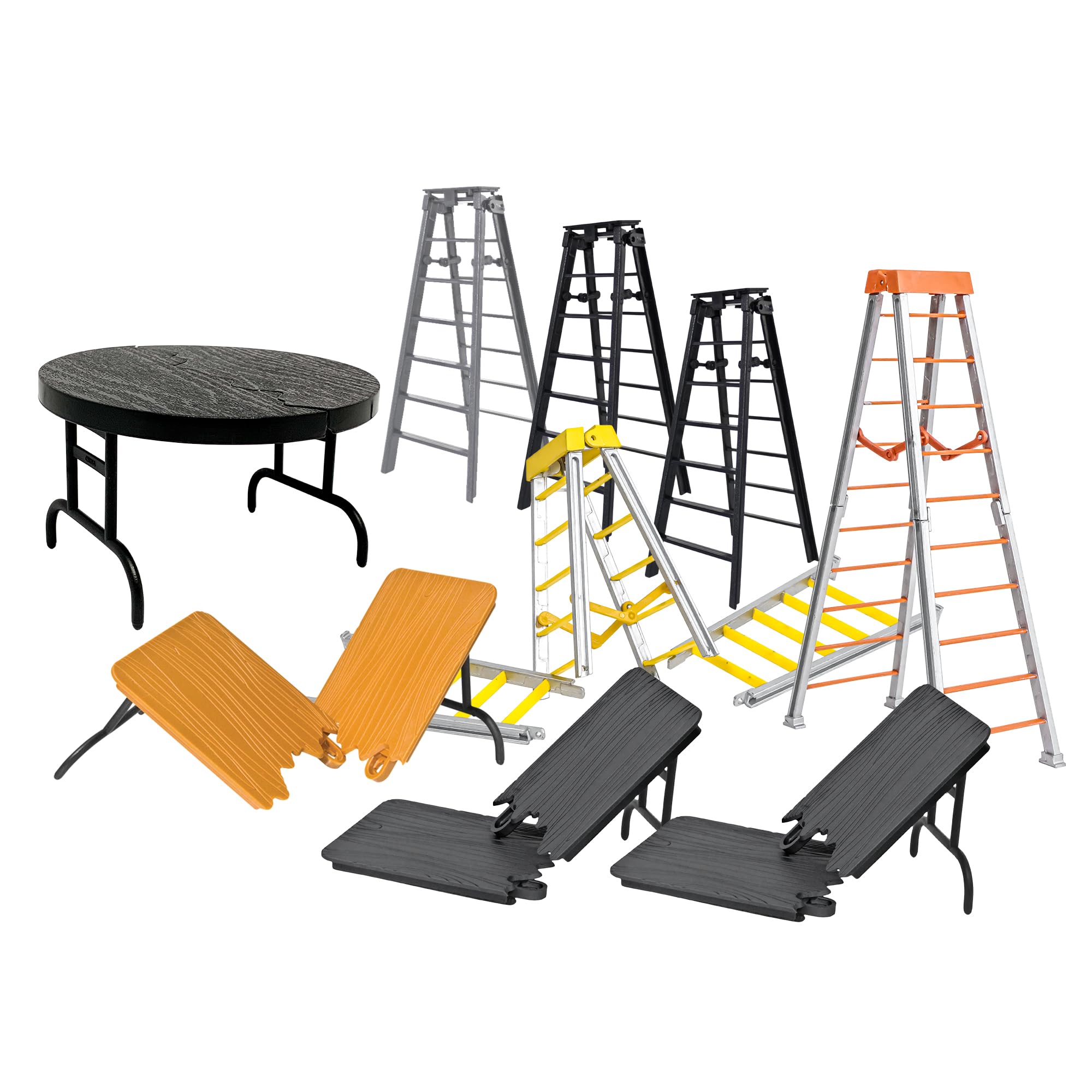 Amazon.com: Deluxe Table & Ladder Deal for Wrestling Action Figures ...