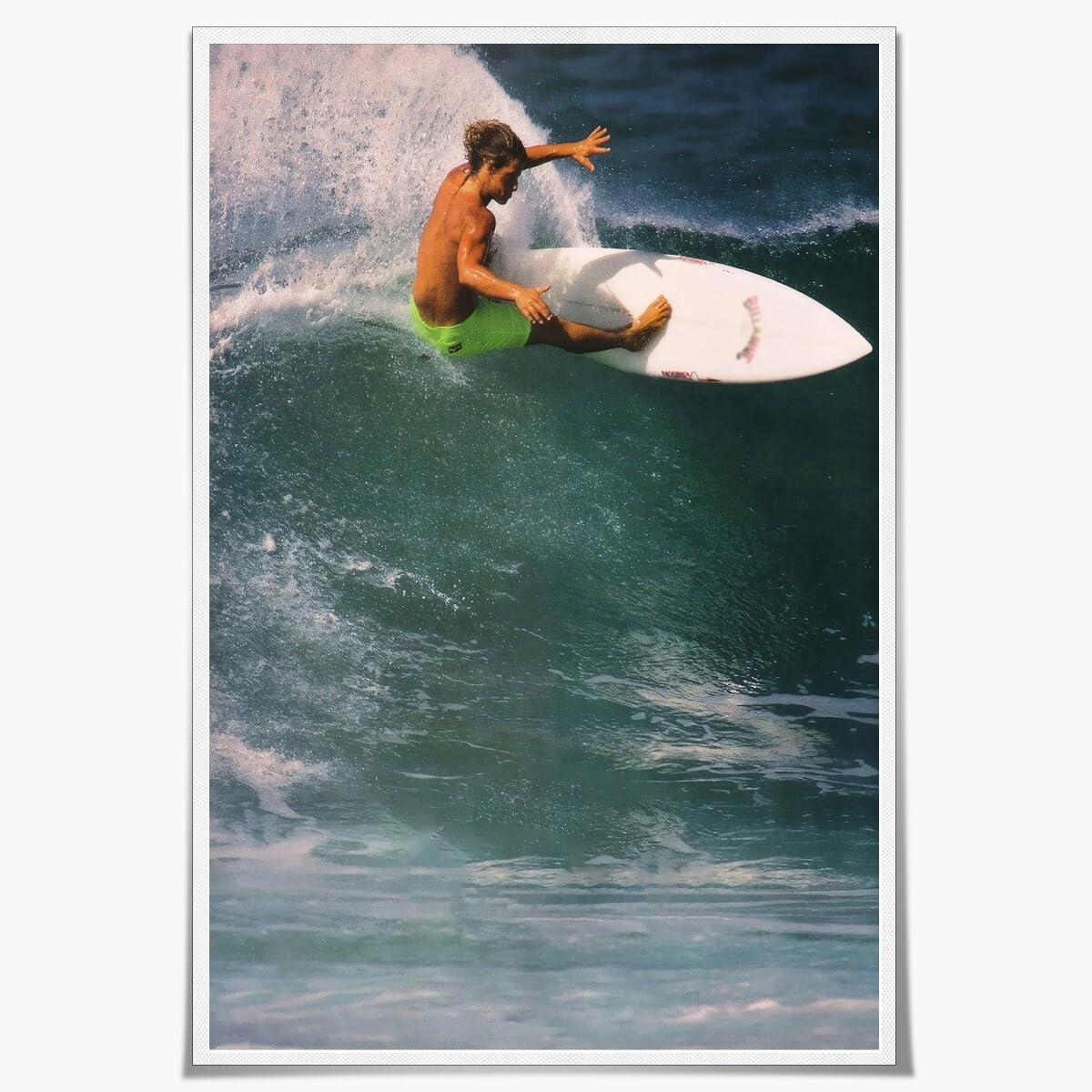 Amazon.com: 1990 Surf Poster Vintage Surfing Posters Retro Ocean Print ...