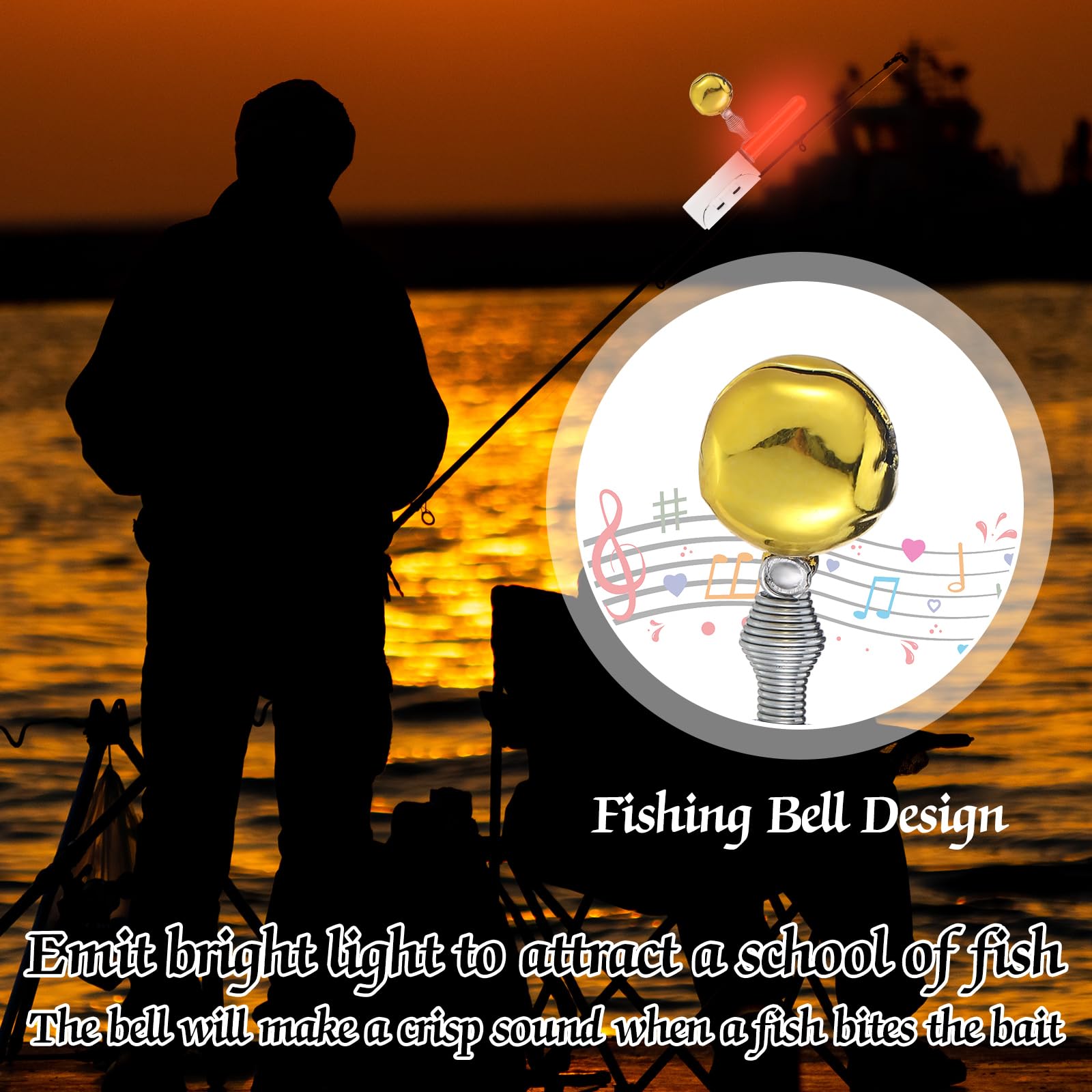 Snapklik.com : Retisee 9 Pcs 2.5 Inch Fishing Glow Sticks LED Fishing ...