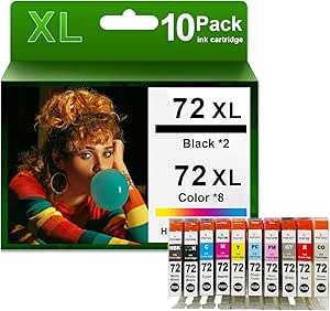 Amazon.com: 72XL Ink Cartridge Works Combo Pack Replacement for Canon ...
