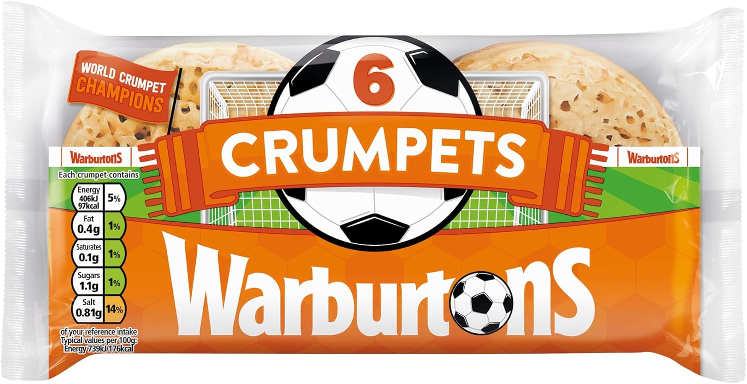 Warburtons Crumpets, 6 Count (Pack of 1) : Amazon.co.uk: Grocery