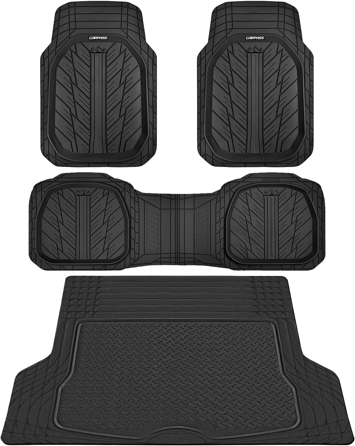 Amazon.com: West Coast Auto Heavy Duty Rubber Trunk Cargo Liner Floor ...