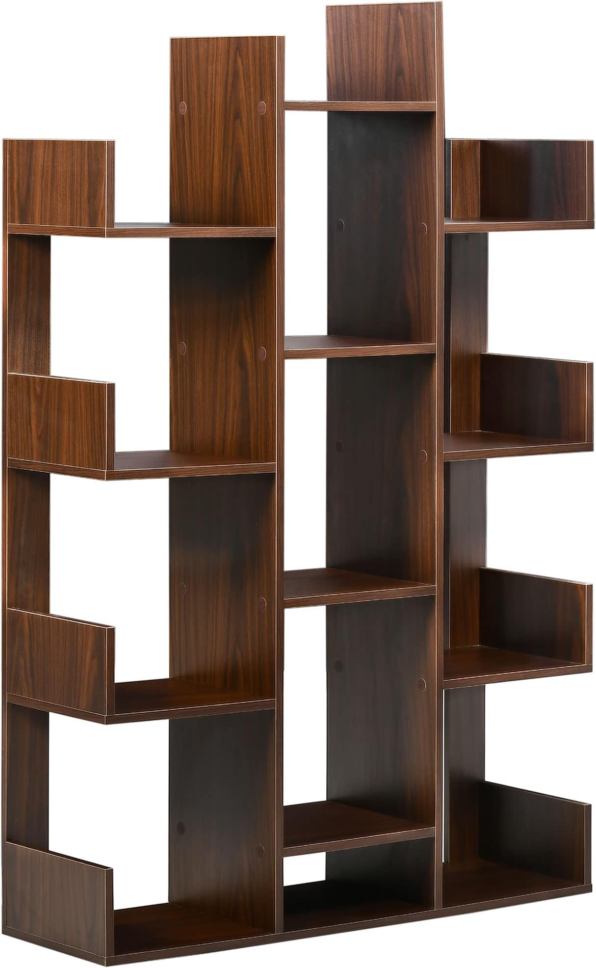 Amazon.com: HOMCOM Tree Bookshelf, Modern Freestanding Bookcase with 13 ...