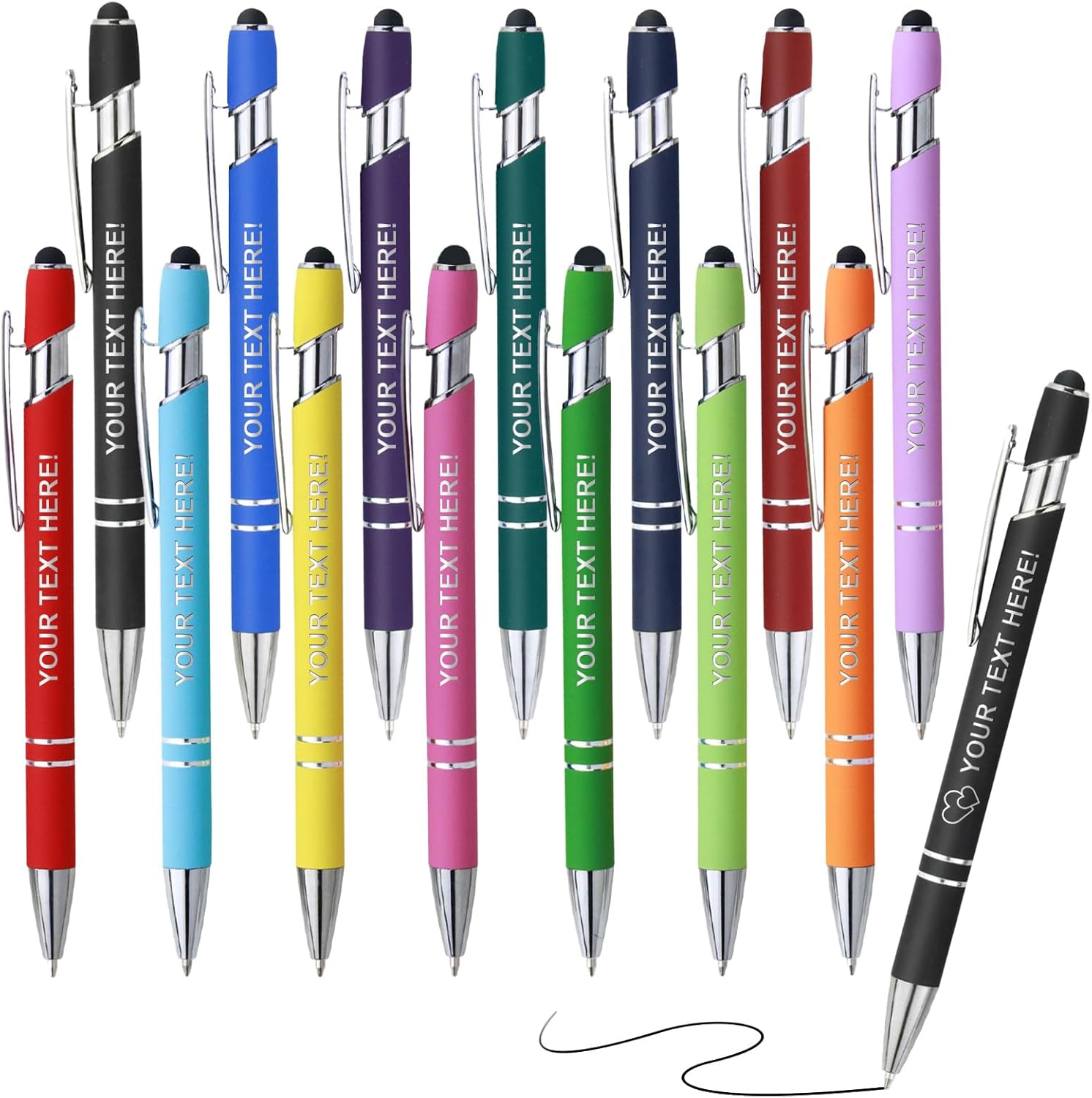 Amazon.com : Brpinrtw Personalized Pens with Name,Logo Custom Pens Bulk ...