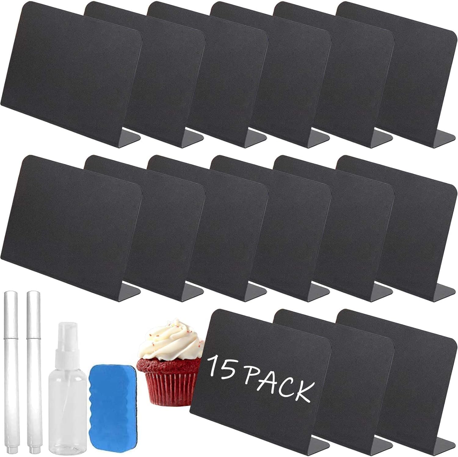 19 Piezas Mini Letreros de Pizarra de Mesa, BetterJonny Letreros de ...
