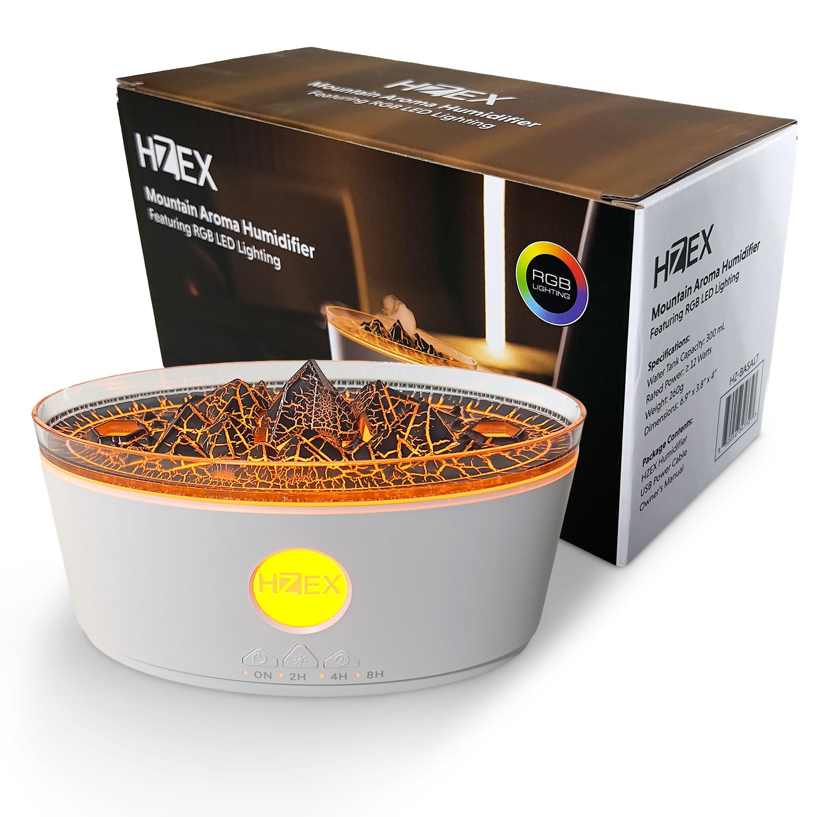 Amazon.com: HZEX 2-in-1 300ml Ultrasonic Essential Oil Diffuser ...