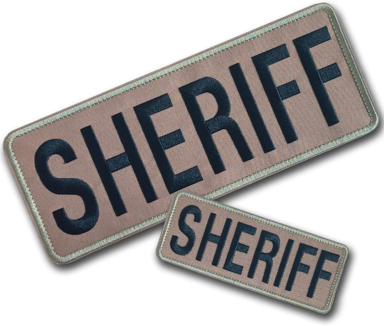 Amazon.com: ZESION Large Size Sheriff Patches, Embroidered Hook and ...