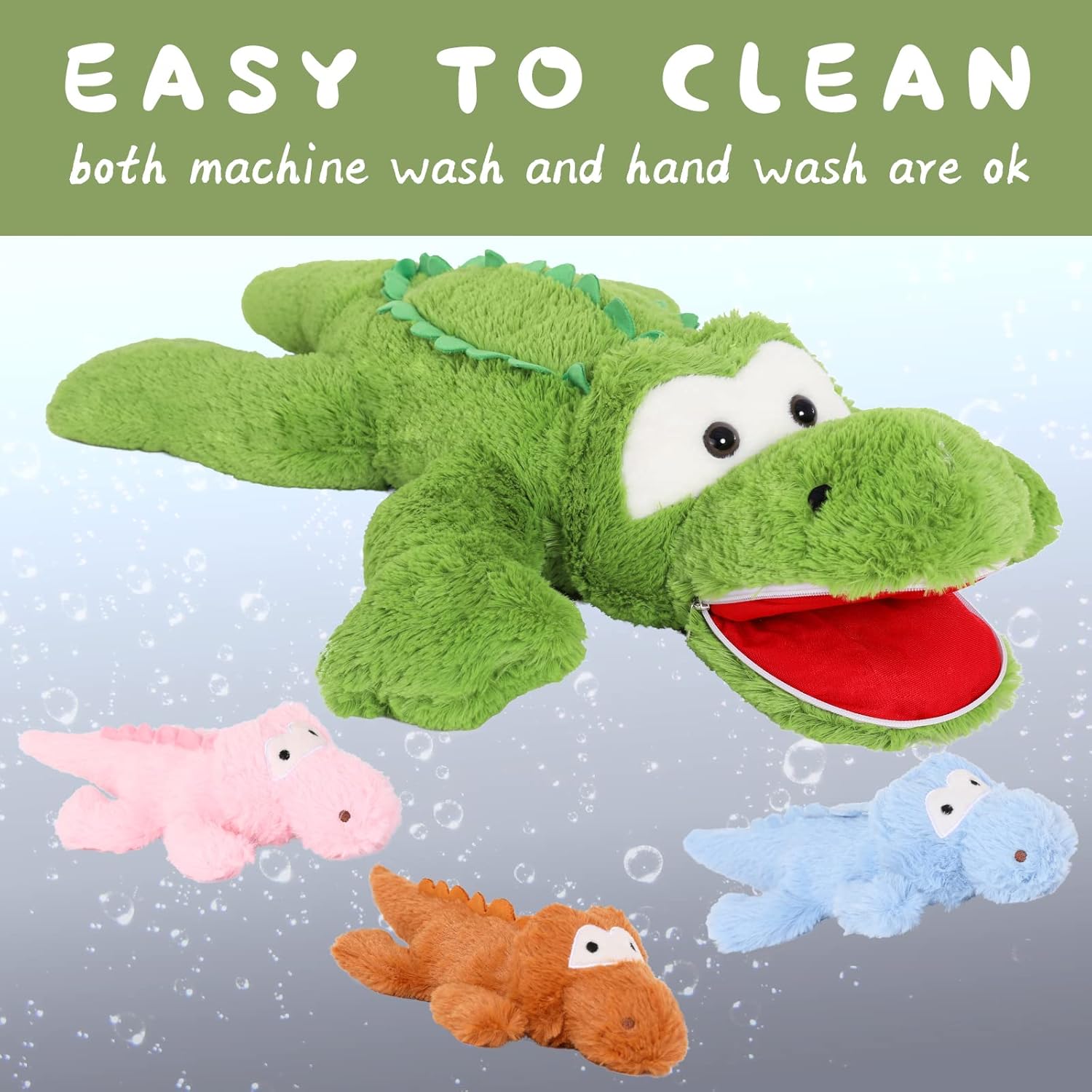 Buy Tezituor Plush Alligator Stuffed Animal Plush Toy 36inch Mommy ...