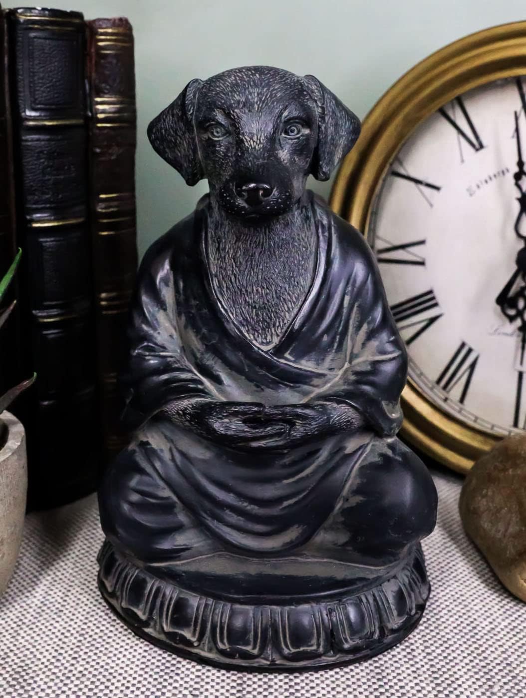 Atlantic Collectibles meditando Buda Zen Figura de perro KOAN Monje ...