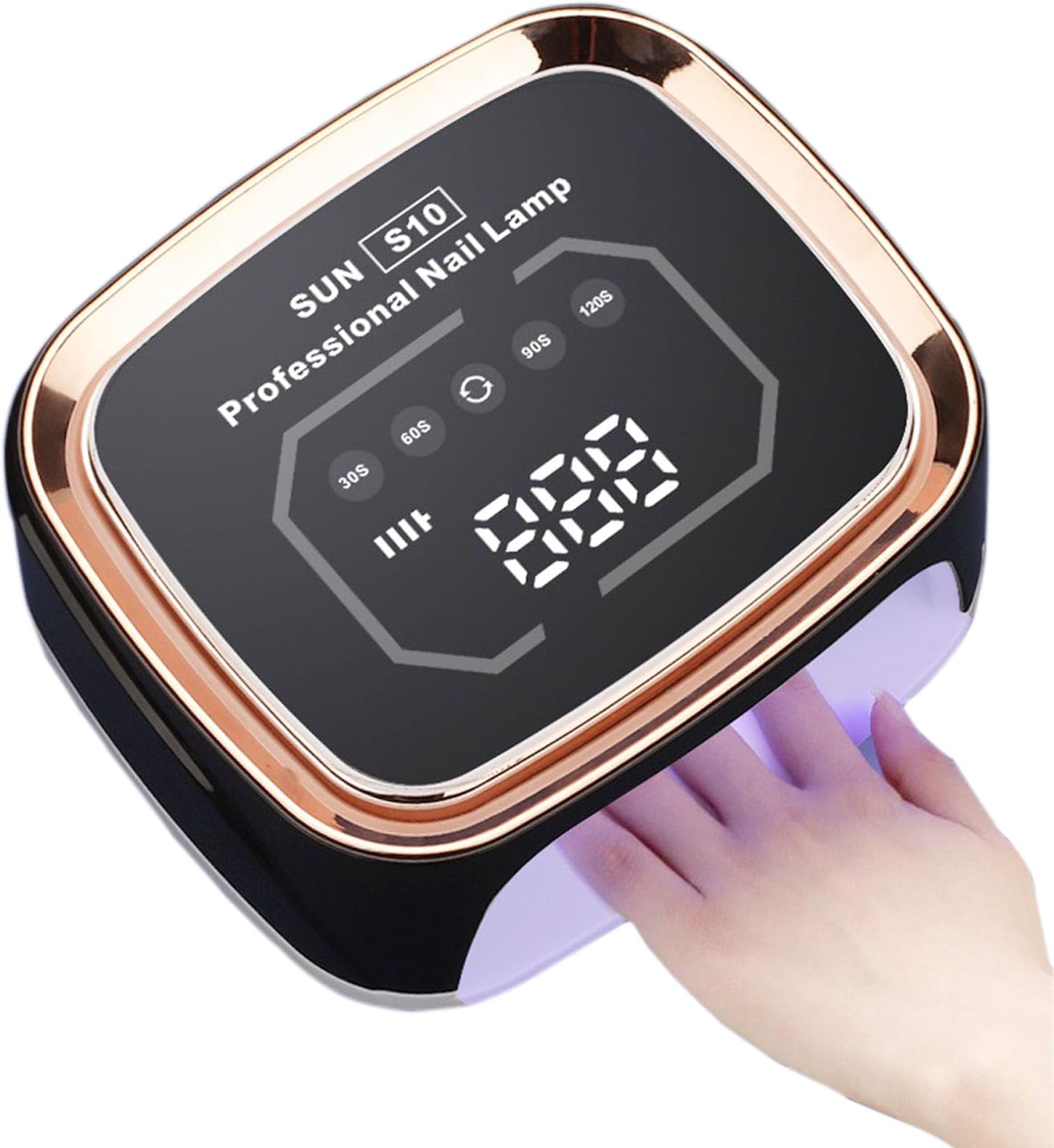 108W UV Light Nail Lamp, Rechargeable UV Led Nail Lamp, Cordless Gel ...