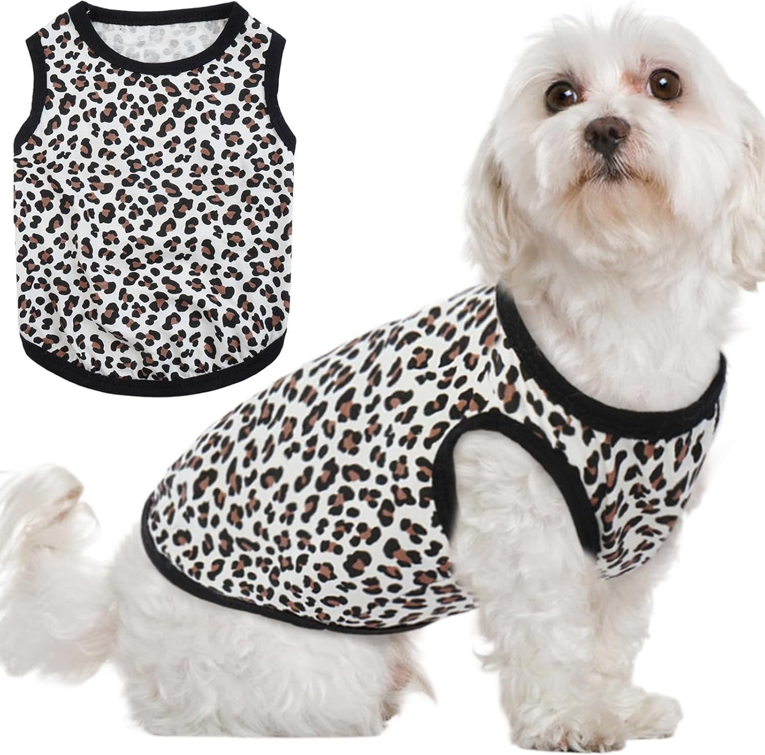 Amazon.com : QBLEEV Dog Shirts & Sweatshirts - Breathable, Cotton Sleeveless Dog T-Shirt ...