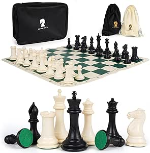 Amazon.com: 20" Tournament Chess Set - New Modern Style Pieces - Chess ...