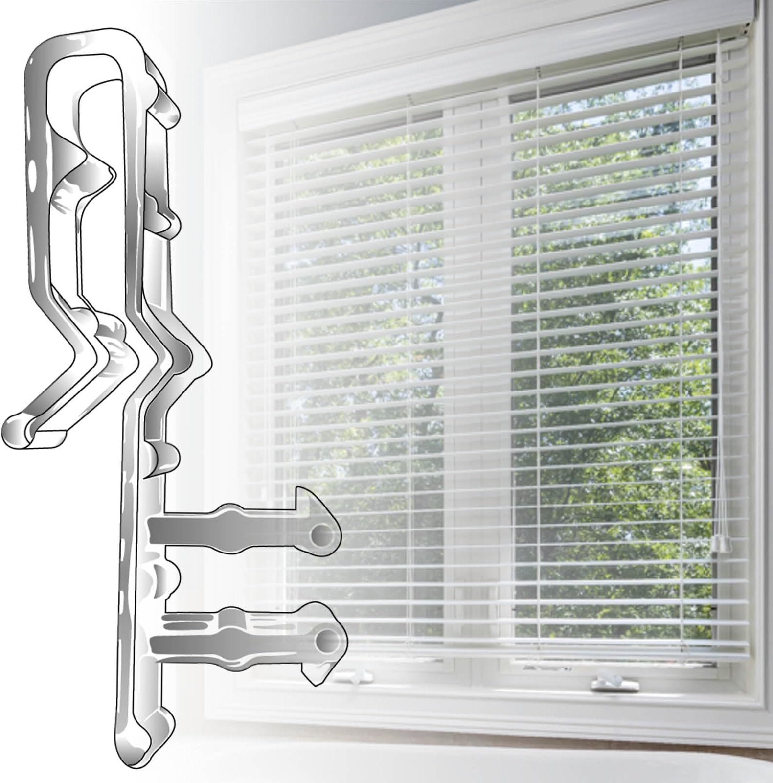 Amazon.com: 10 PCS 3.25 Inches Plastic Valance Clips for Blinds, Blind ...