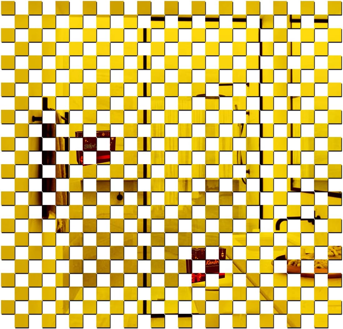 3600pcs Glass Mirror Stickers for Wall, Mirrors Mosaic Tiles Sticker ...