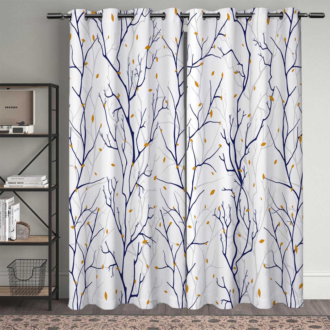 Curtains With Branch Pattern Curtains Panel Floral Ring Top Net