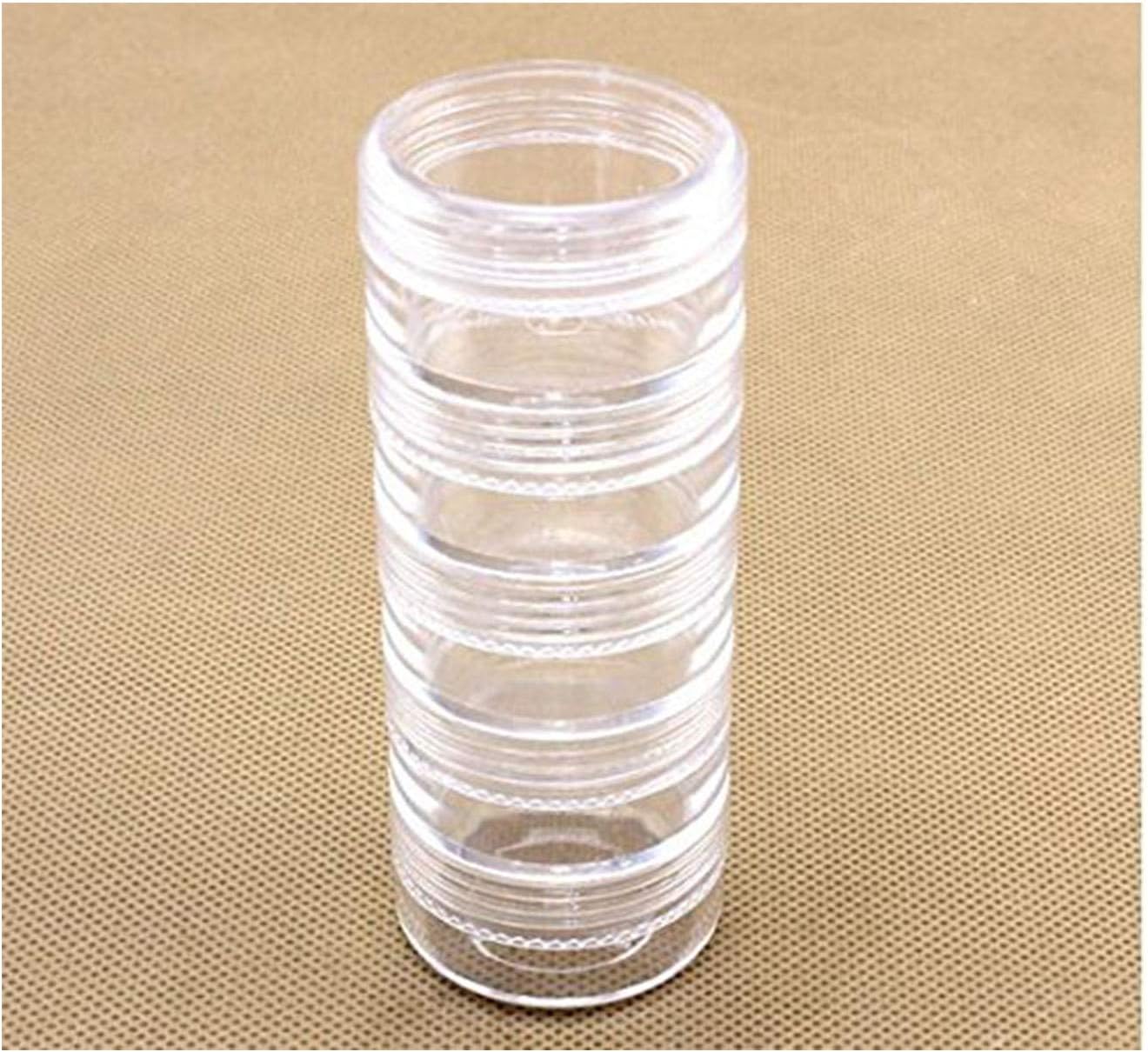 Amazon.com: Duttek Plastic Container, 5 Layer Joint Stackable Round ...