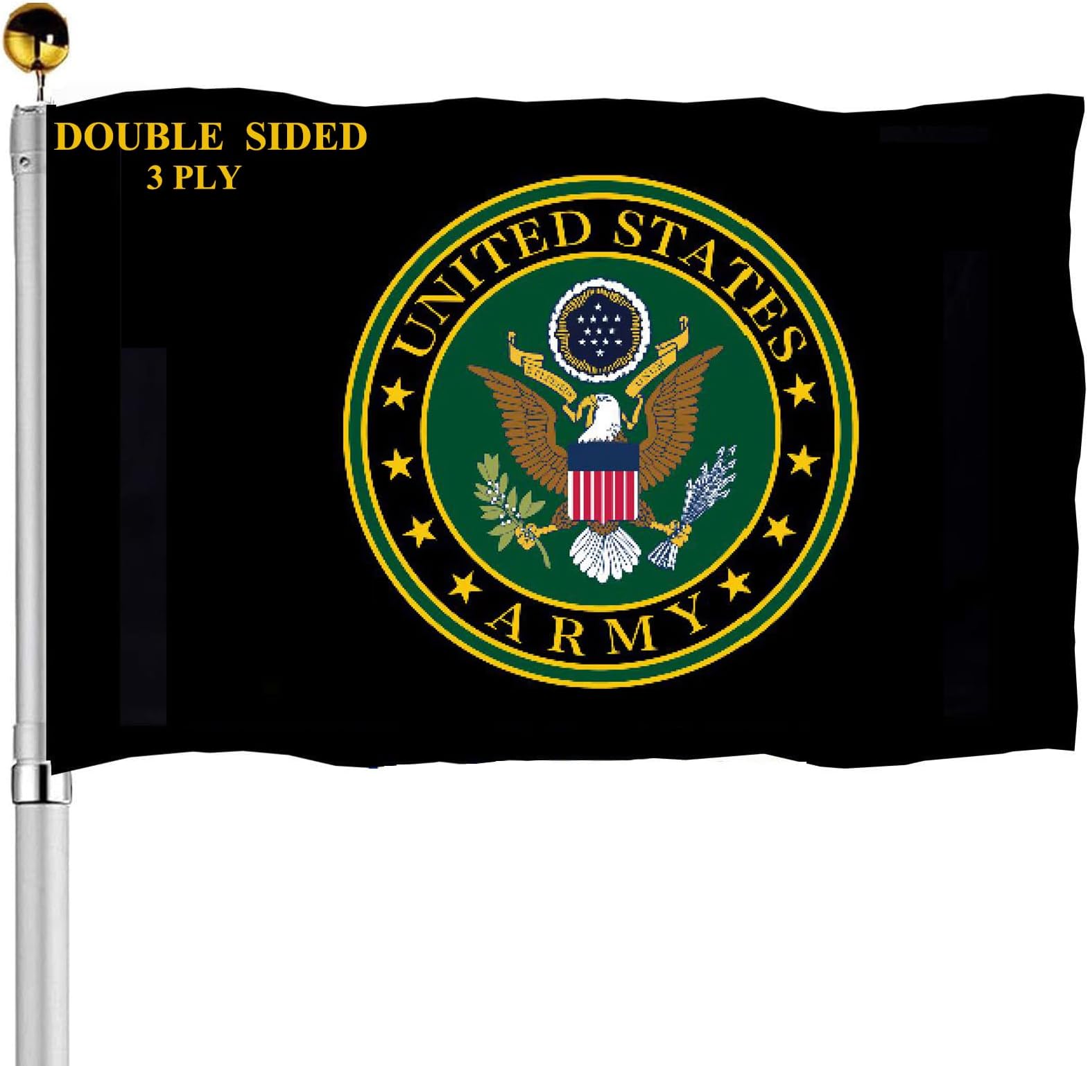 Amazon.com : United States Army Military Service Mark Flag 100D FABRIC ...