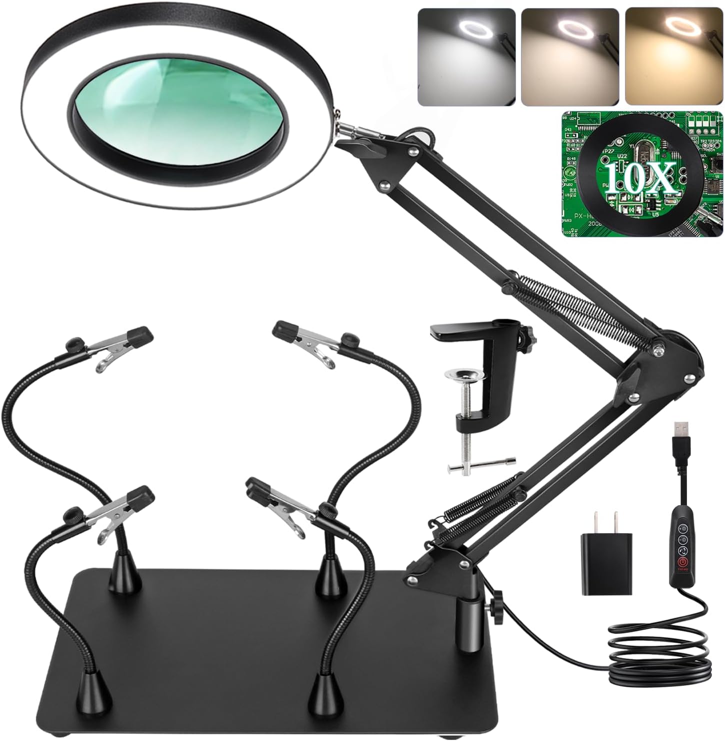 Helping Hands Soldering Third Hand PCB Holder Magnetic Helping Hand ...