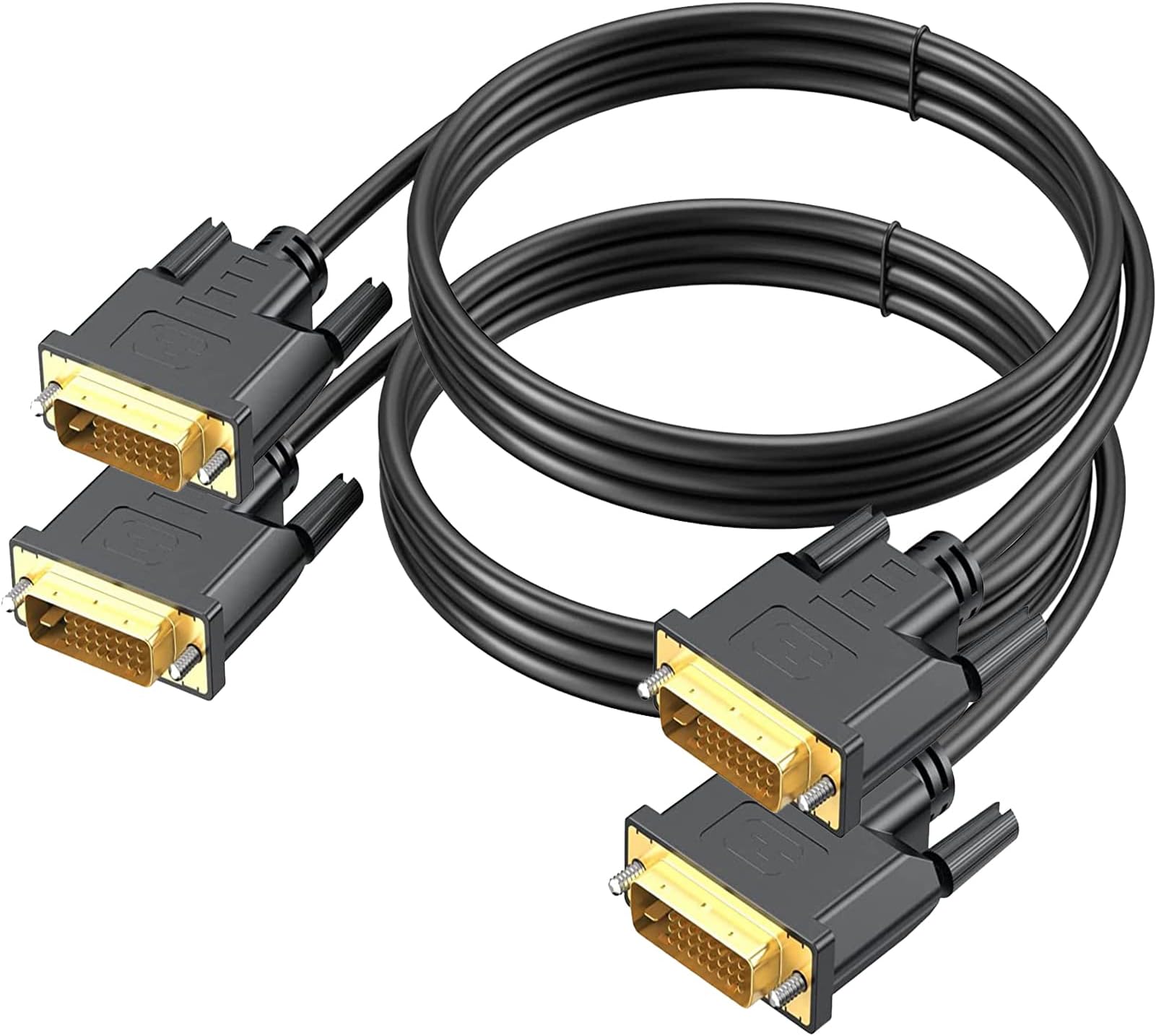 Amazon.com: URELEGAN DVI to DVI Cable 6 Feet 5-Pack, DVI to DVI-D 24+1 ...