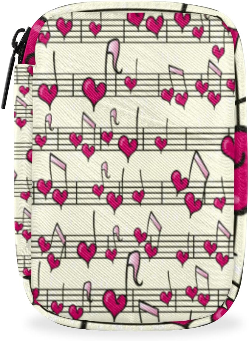 Amazon.com: Love Heart Music Notes Pill Case Weekly Medicine Organizer ...