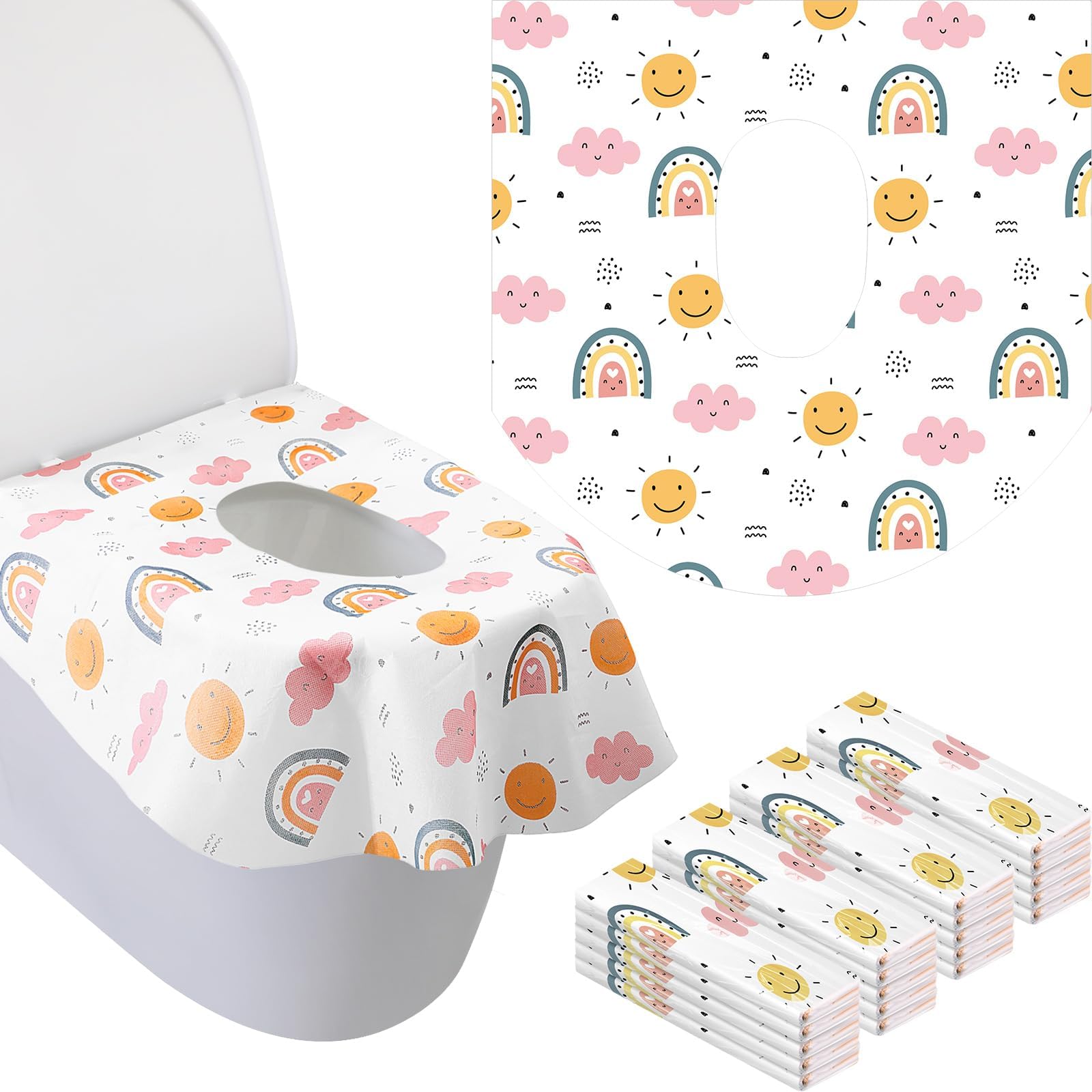 Amazon.com : 50 Packs Disposable Toilet Seat Covers Extra Large ...