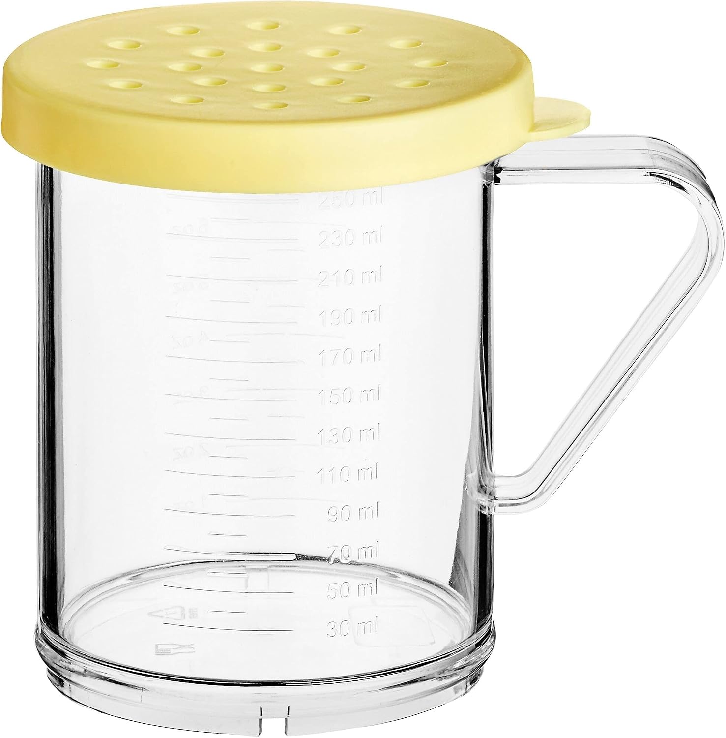 Amazon.com: Polycarbonate Dredge Shaker with Yellow Lid, 10 oz. Clear ...