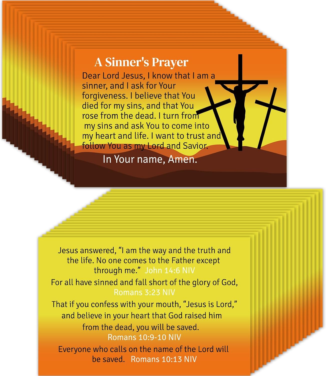 Amazon.com : Fankya 240pcs Gospel Tracts Romans Road Salvation ...