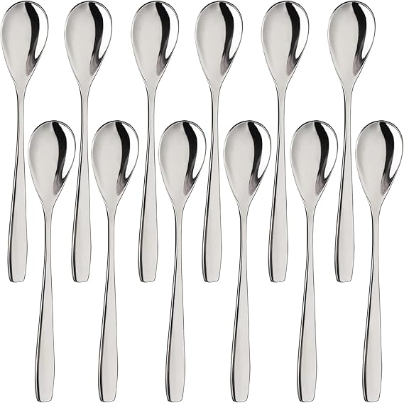 Amazon.com: Egg Spoons for Soft Boiled Eggs Set of 12 Stainless Steel ...