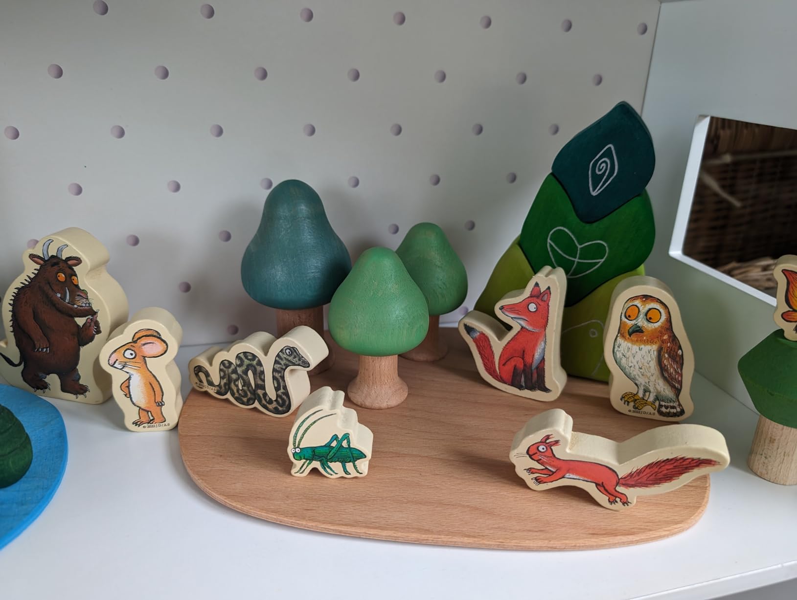 The Gruffalo Wood Character Balancing Game. Includes 10 Wooden Pieces ...