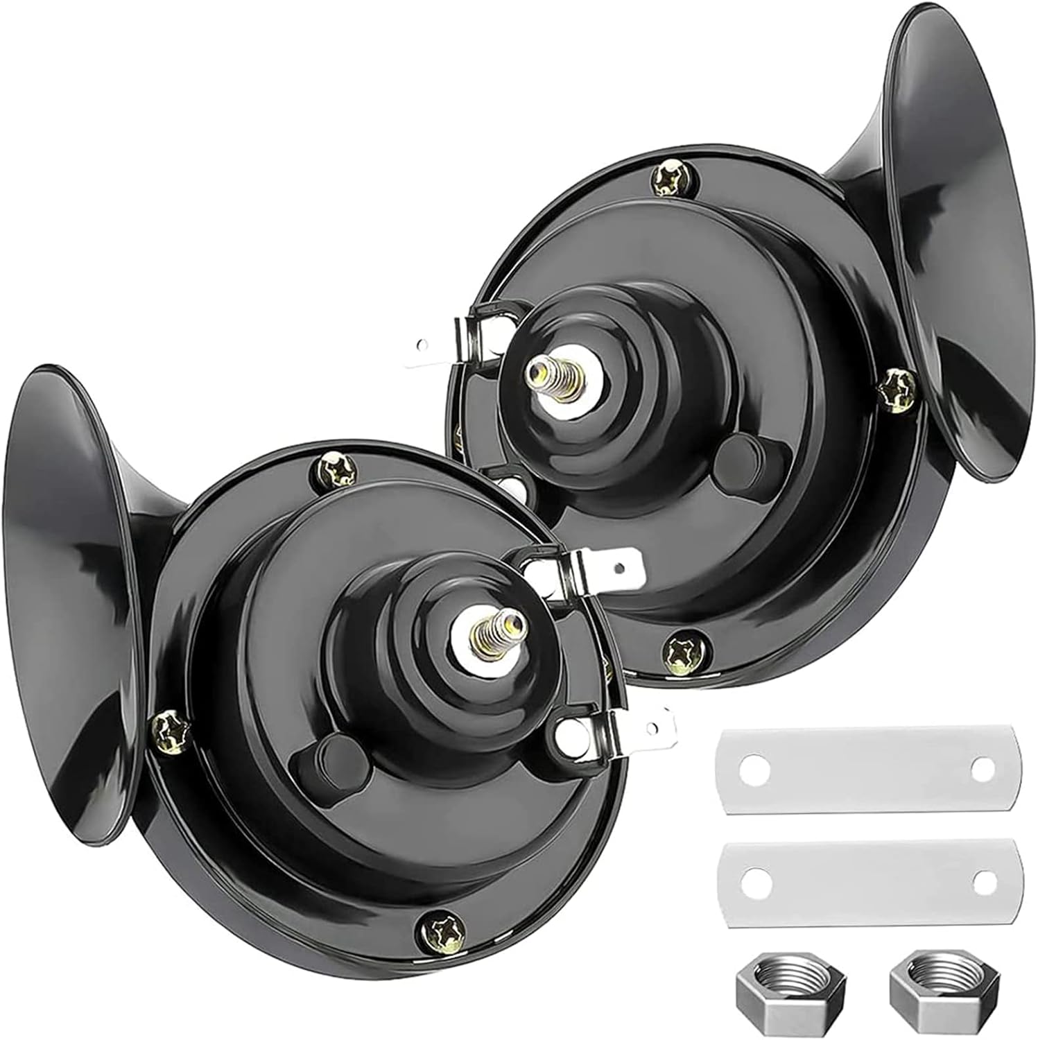 Car Horn 12v Waterproof Super Loud Boat Horn Electric Snail Horns Train ...