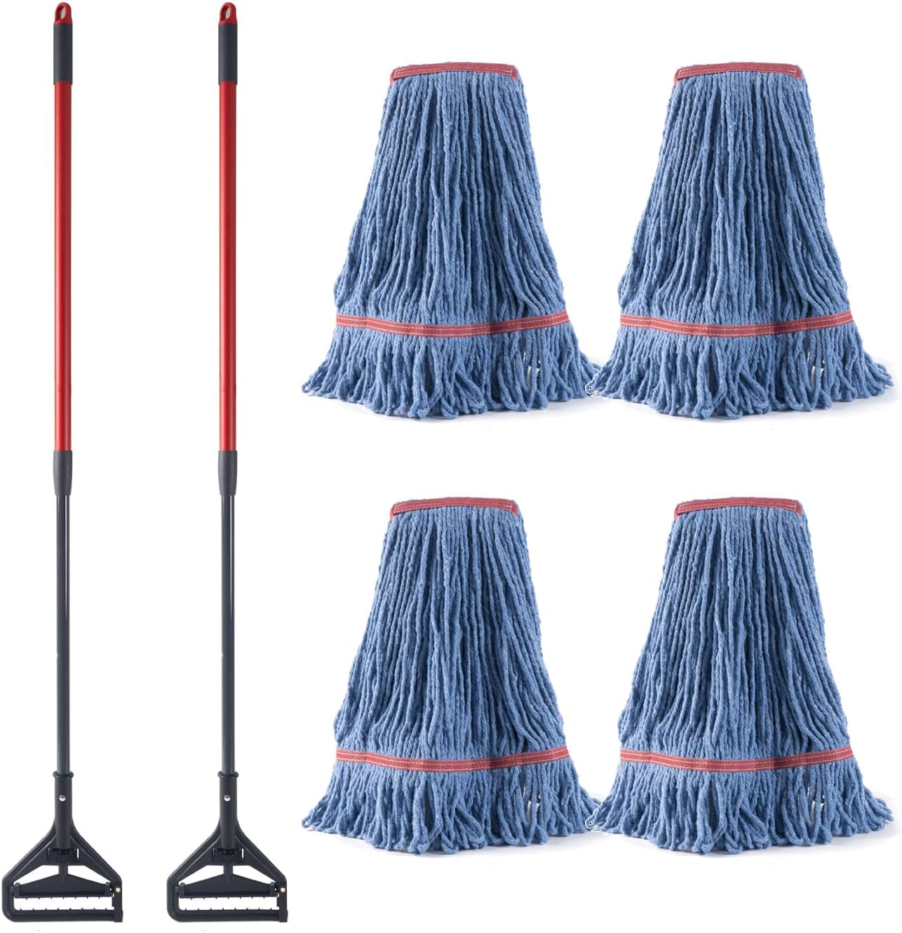 Amazon.com: Matthew Residential&Commercial Mop 2 Set&2 Mop Replacement ...