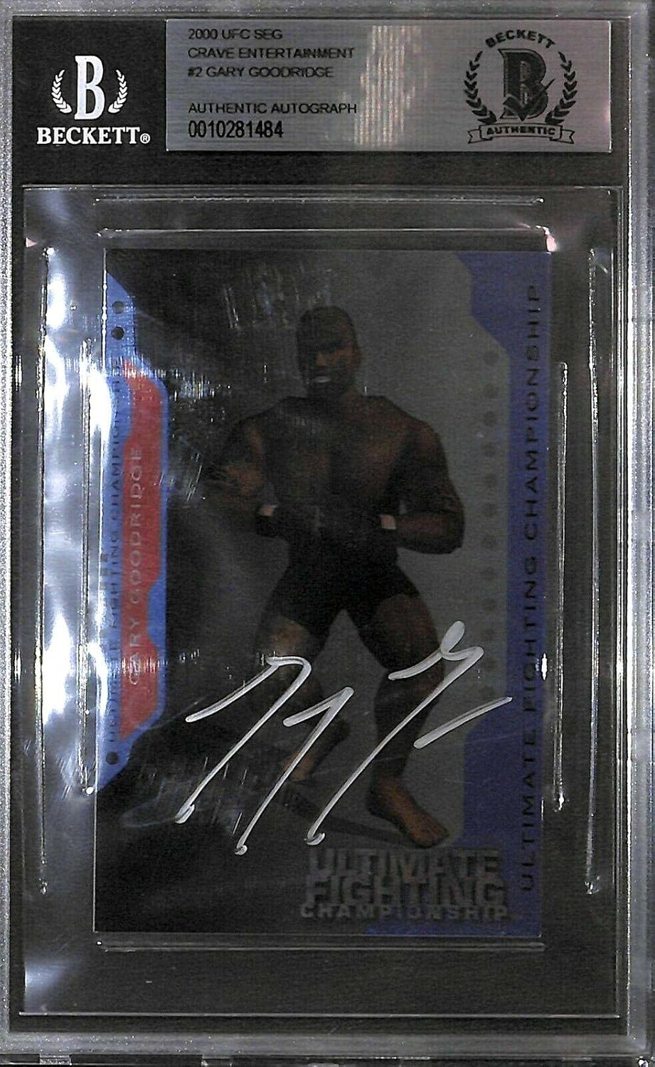 Gary Goodridge Signed UFC 2000 SEG Crave Entertainment Rookie Card BAS ...