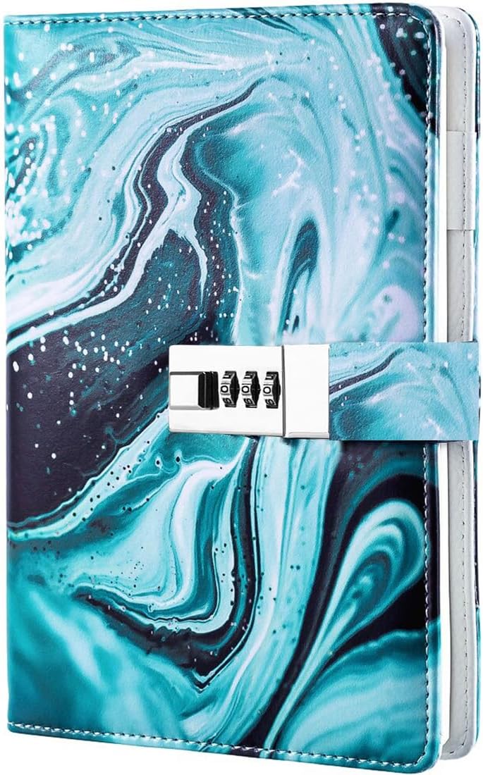 Dzhzal Diary with Lock for Girls Boys and Women Lockable Leather ...