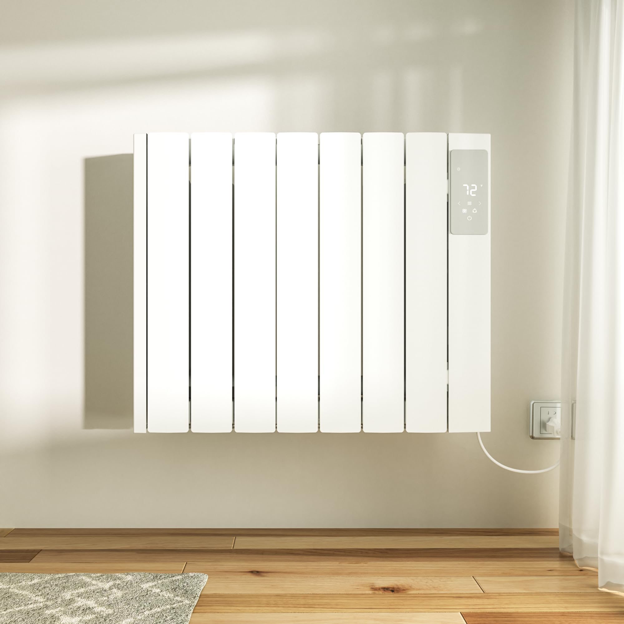 Amazon.com: BREEZEHEAT 1500w Plug-in Electric Panel Heater-Wall Heaters ...