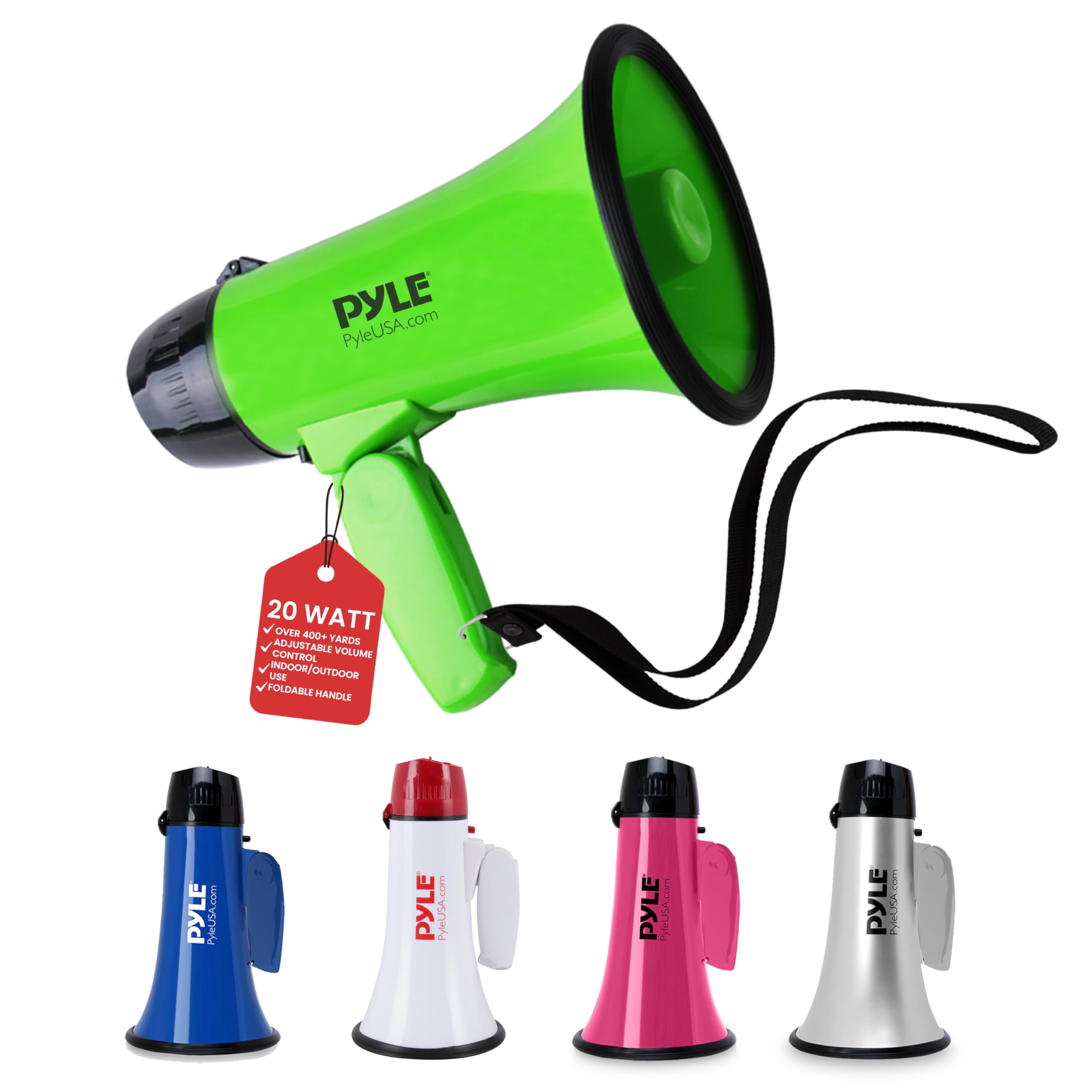 Snapklik.com : Pyle Portable Megaphone Speaker Siren Bullhorn - Compact ...