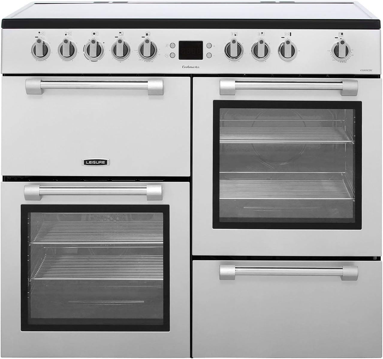 Leisure CK100C210S Cookmaster 100cm Electric Range Cooker - Silver ...