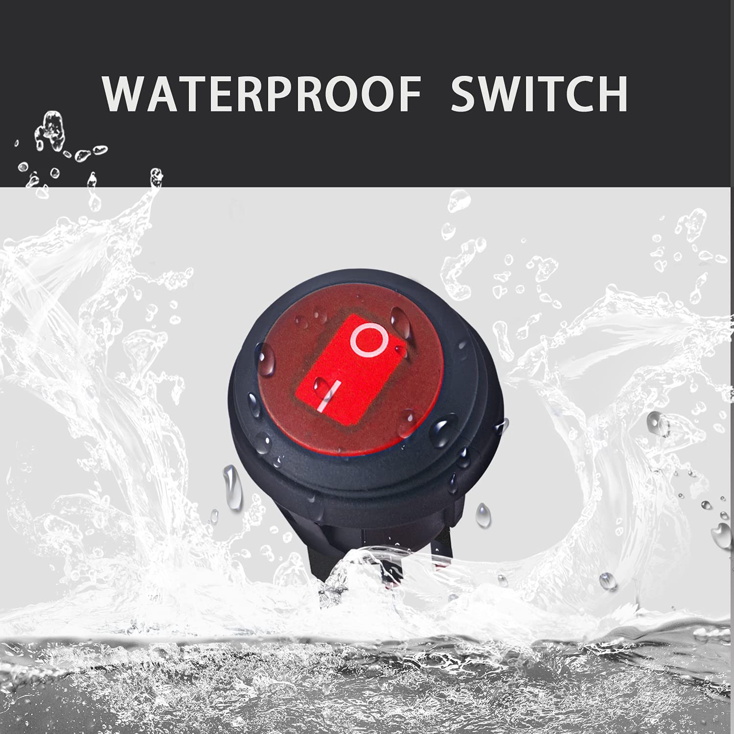 Snapklik.com : Mankk 4PCS Waterproof Rocker Switch 12V Round Toggle ...