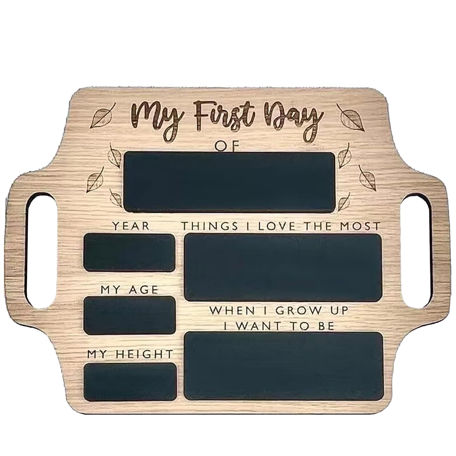 First Day of School Board, Portable First Day of School Chalkboard with ...