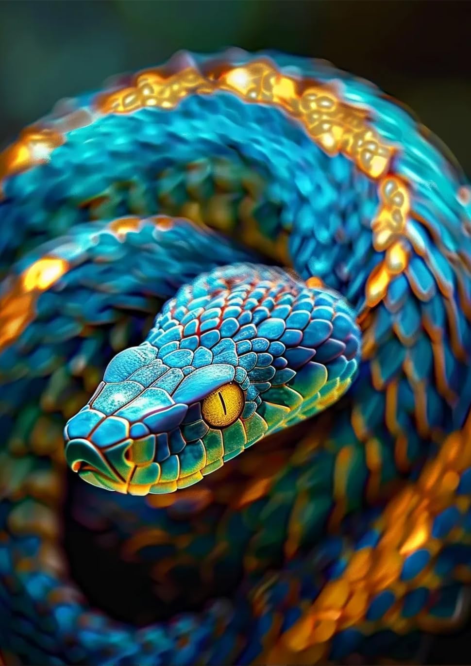 Amazon.com: Animals Jigsaw Puzzles, Mysterious Snake Themed Puzzles for ...