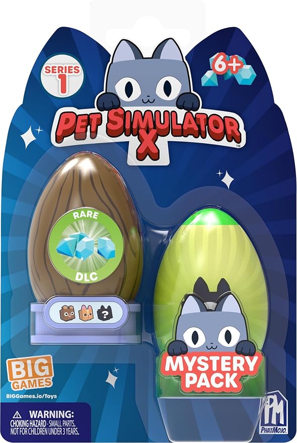 Amazon.com: Pet Simulator X - Mystery Pet Minifigures 2-Pack (Two ...