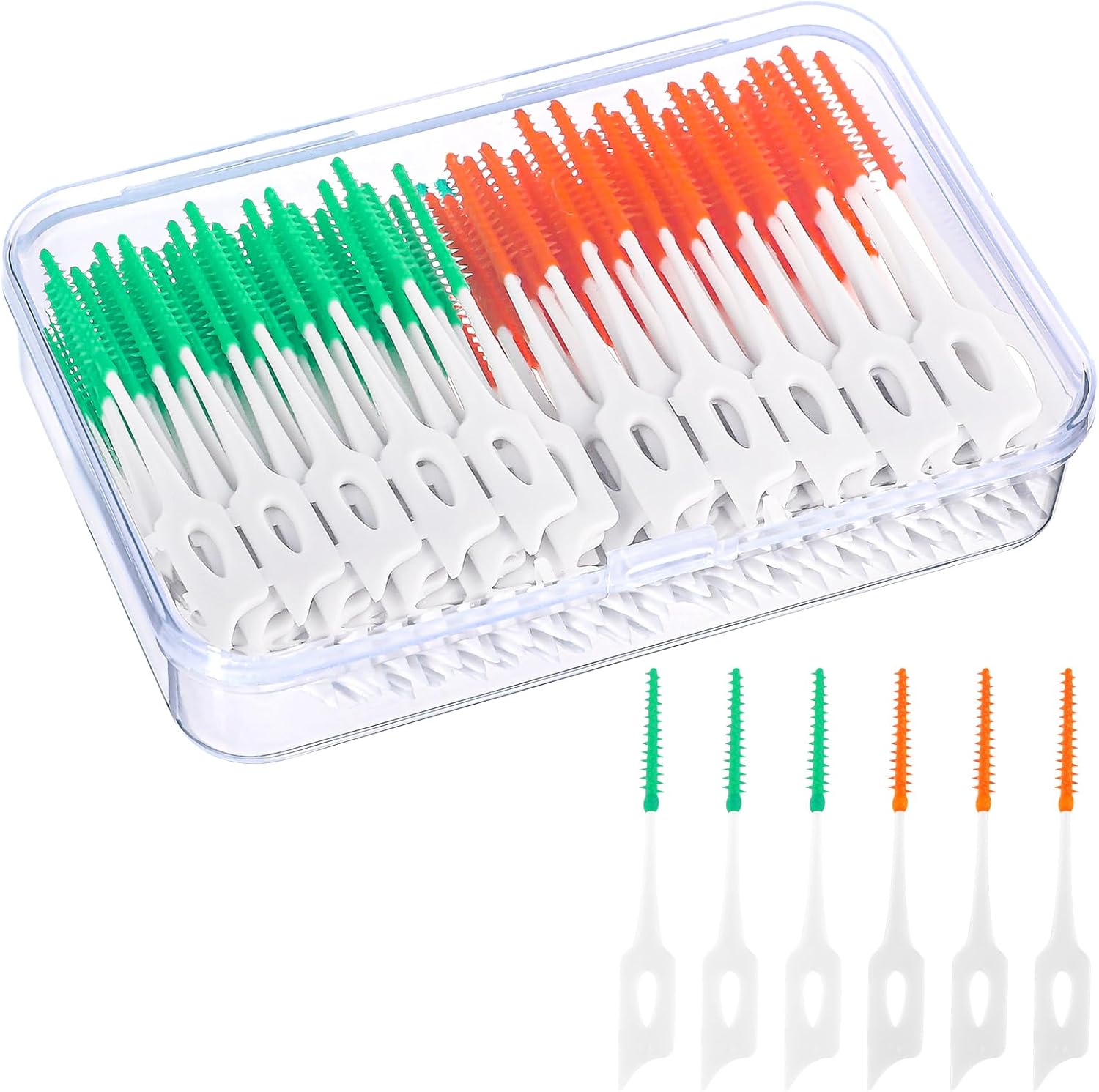 200 Pezzi Scovolini dentali, Scovolino Interdentale Silicone Scovolino ...