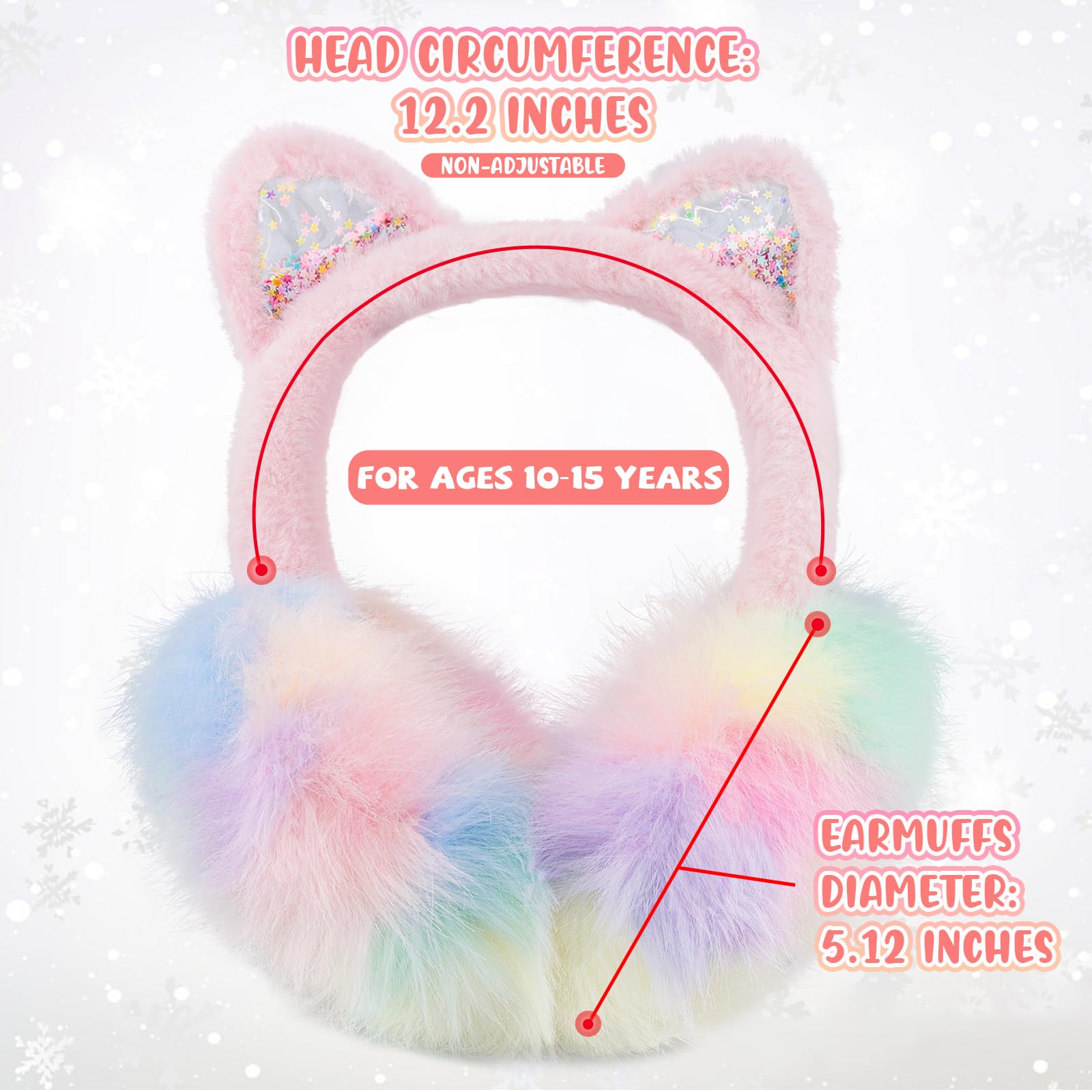 Snapklik.com : XIAOHAWANG Winter Earmuffs For Kids Girl Warm Ear Muffs ...