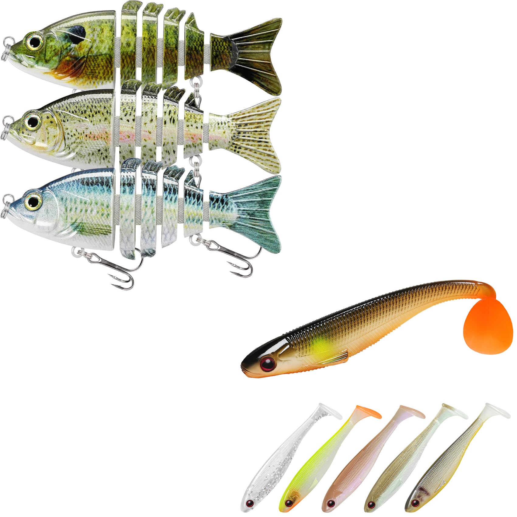 Amazon.com : TRUSCEND Fishing Lures for Freshwater and Saltwater, Slow ...