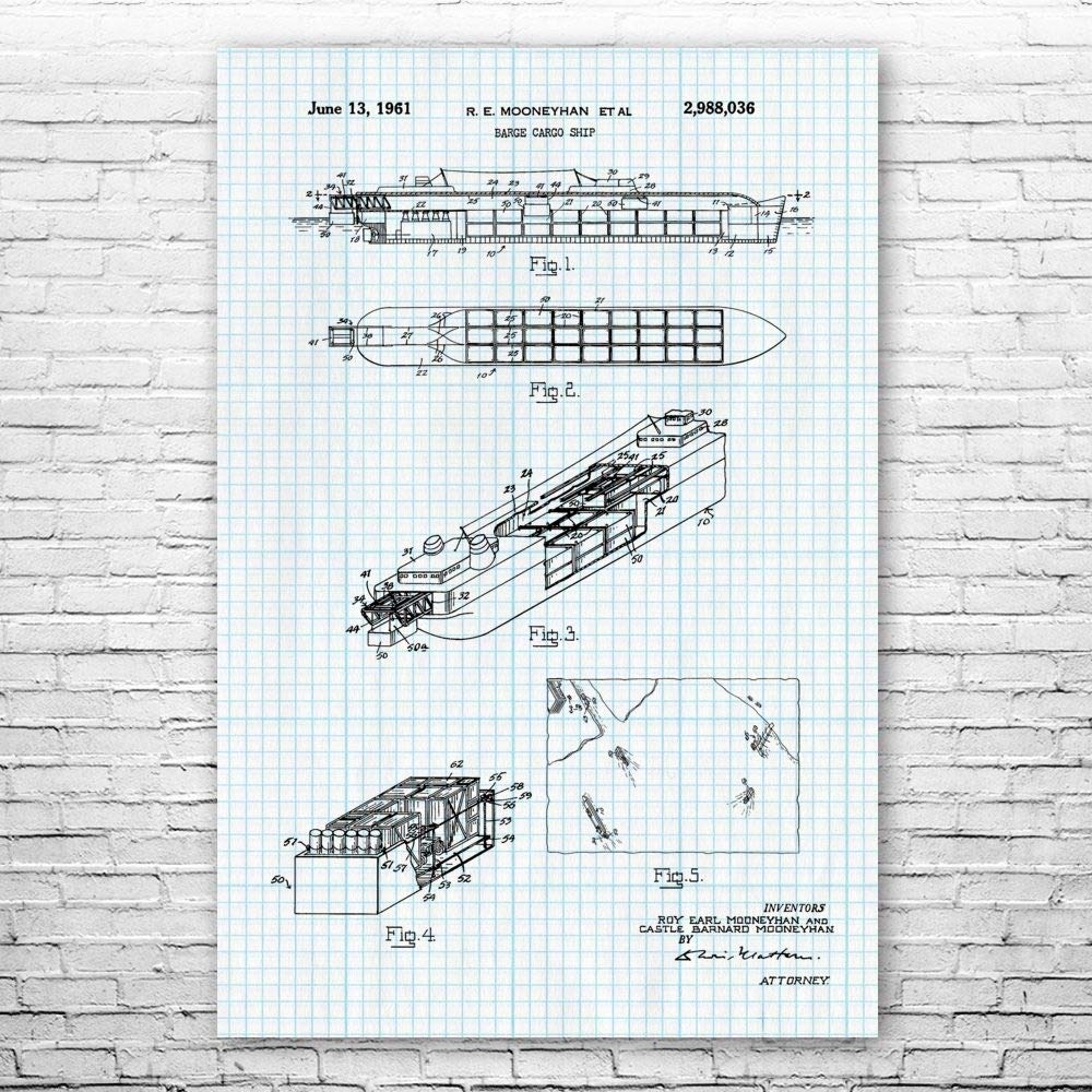 Cargo Ship Blue Prints