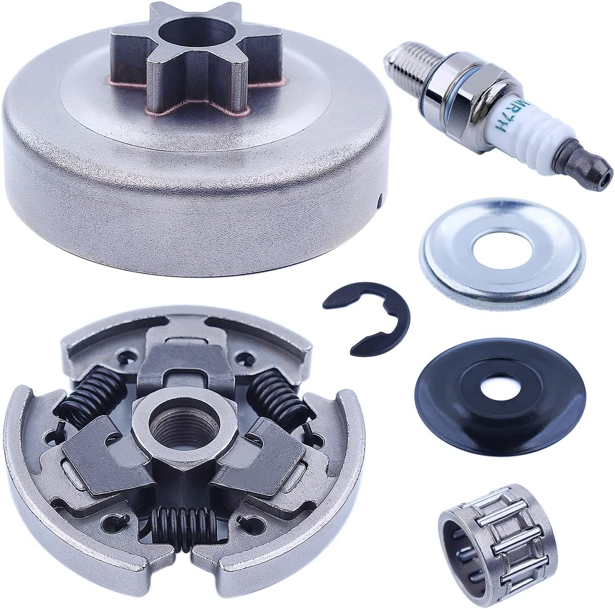 Amazon.com : Mtanlo 3/8" 6T Chainsaw Clutch Drum For Stihl MS211 MS ...